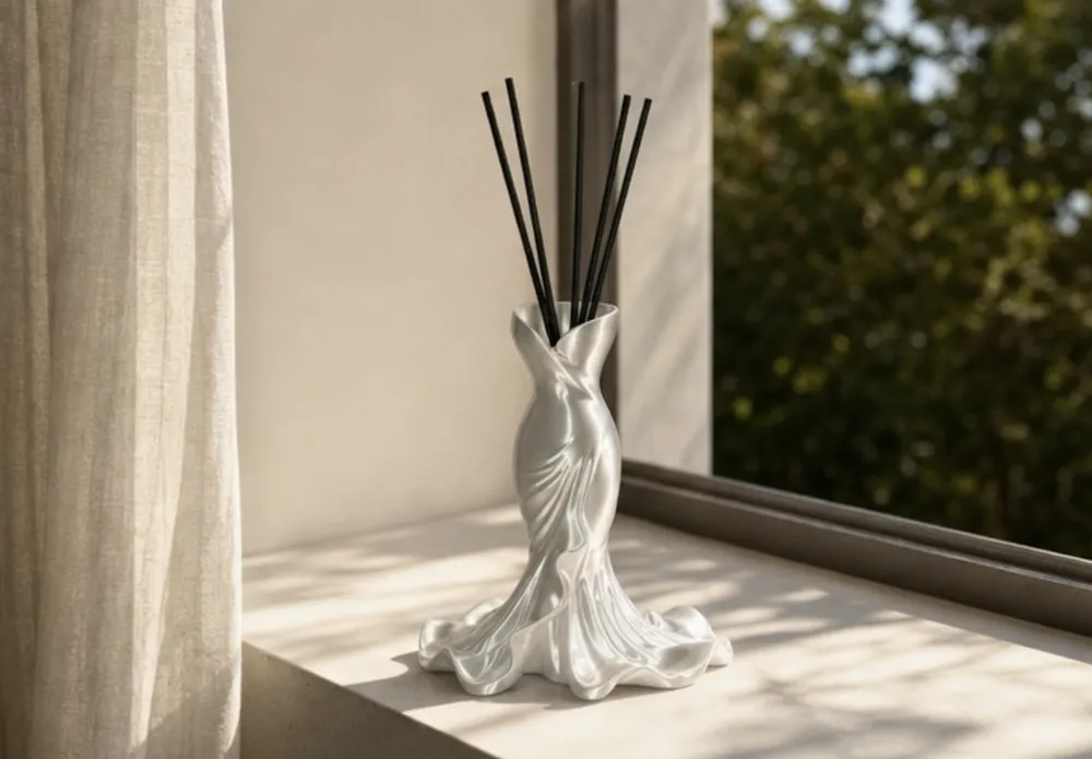 Elegant Wedding Dress Reed Diffuser & Vase - Free 3D Print Model ...