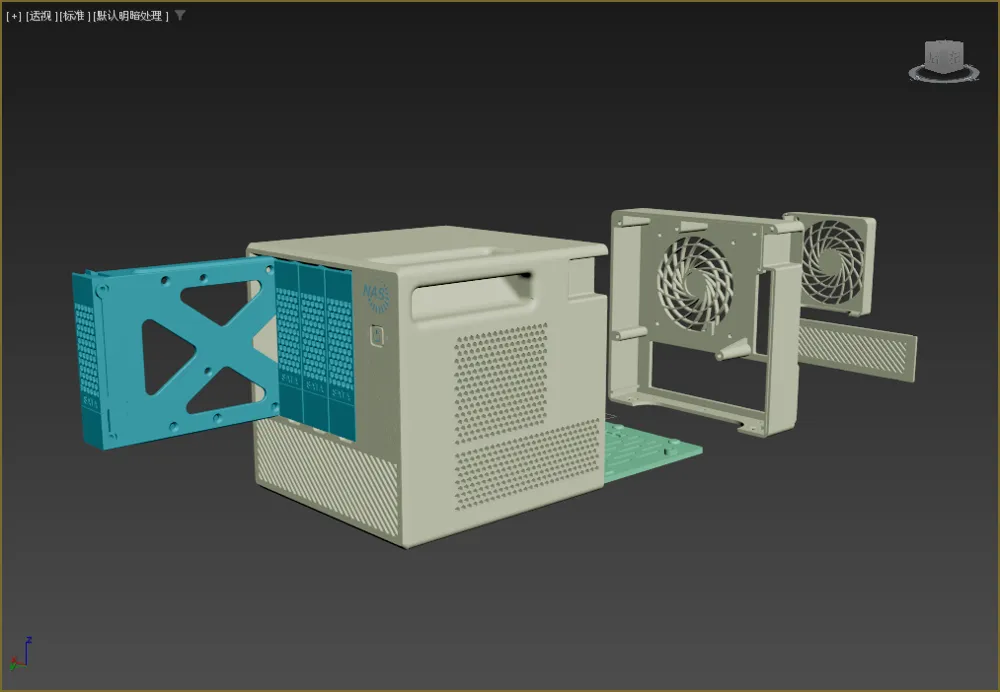 Four-bay NAS System Case (ITX motherboard, flex power supply, A1 mini ...