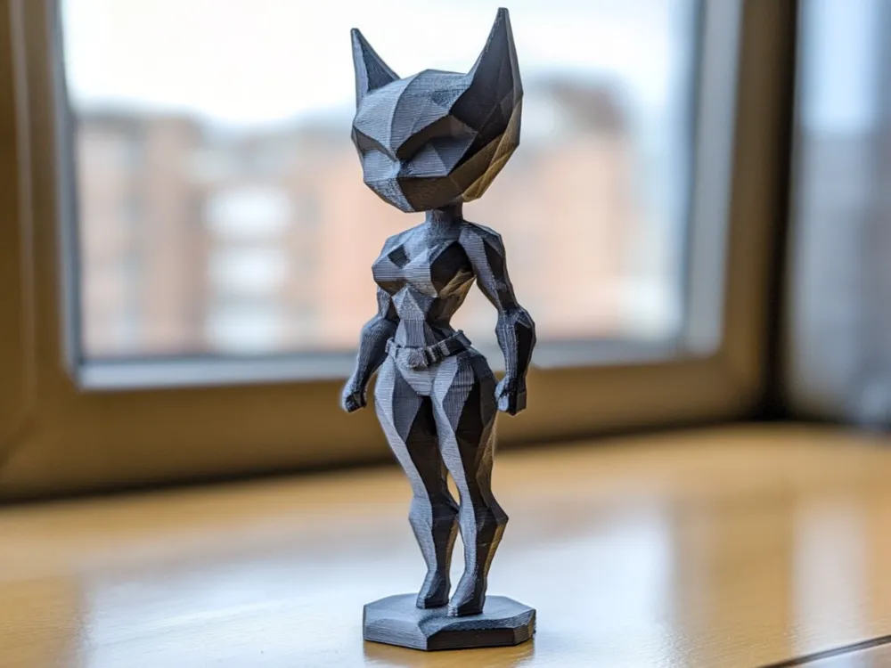 Mini CatWoman Figurine by Layered Studio MakerWorld: Download Free 3D ...