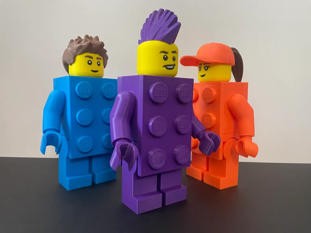 Brick suit costume for Big Bricks 6:1 figure by The Elemental Brick MakerWorld: Download Free 3D ...