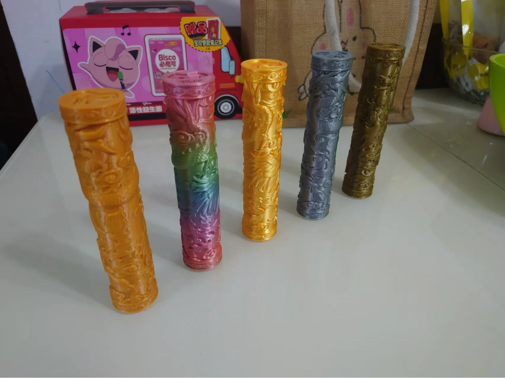 Triple-Blade Spiral Retractable Sword—Dragon and Phoenix Auspiciousness ...