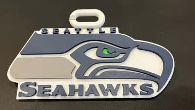 Seattle Seahawks Logo Chain by JenLee1013 - MakerWorld