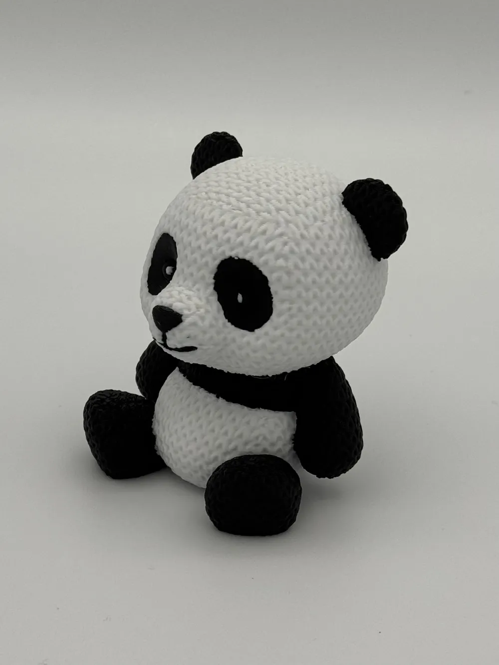 Cute Knitted Panda Bear by ThreeDimensions MakerWorld: Download Free 3D Models