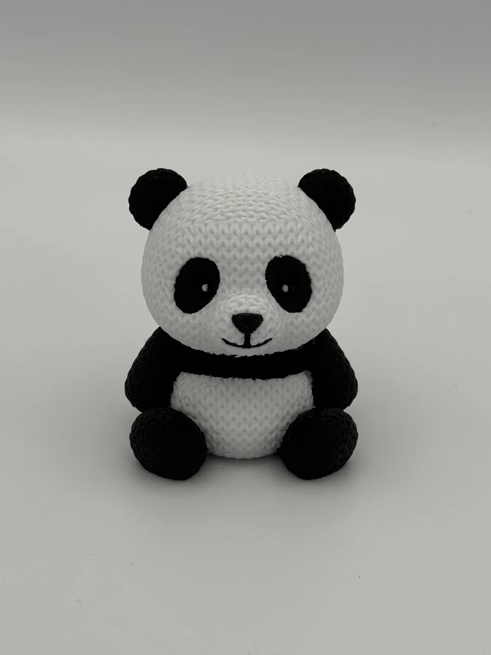 Cute Knitted Panda Bear - Free 3D Print Model - MakerWorld