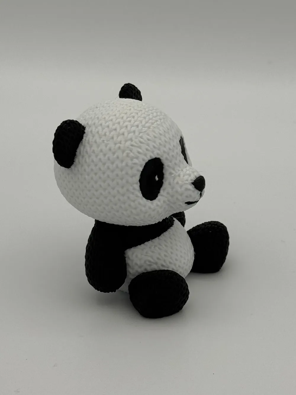 Cute Knitted Panda Bear - Free 3D Print Model - MakerWorld