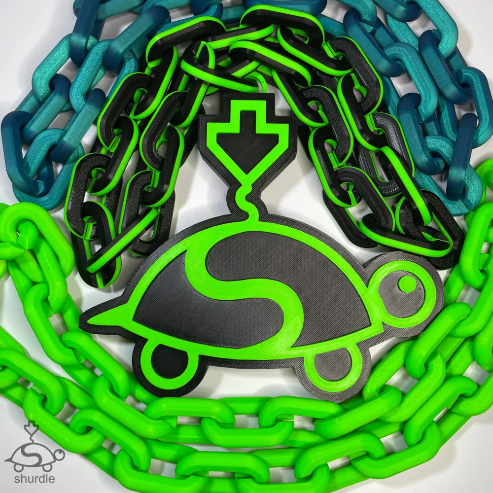 Chain Links for Necklace Badges & Turnover Chains - Free 3D Print Model ...