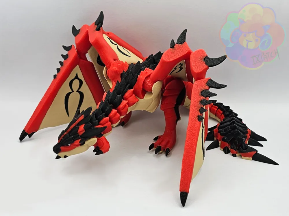 Rathalos - Flexi Articulated Monster Hunter Dragon by IXPatch ...