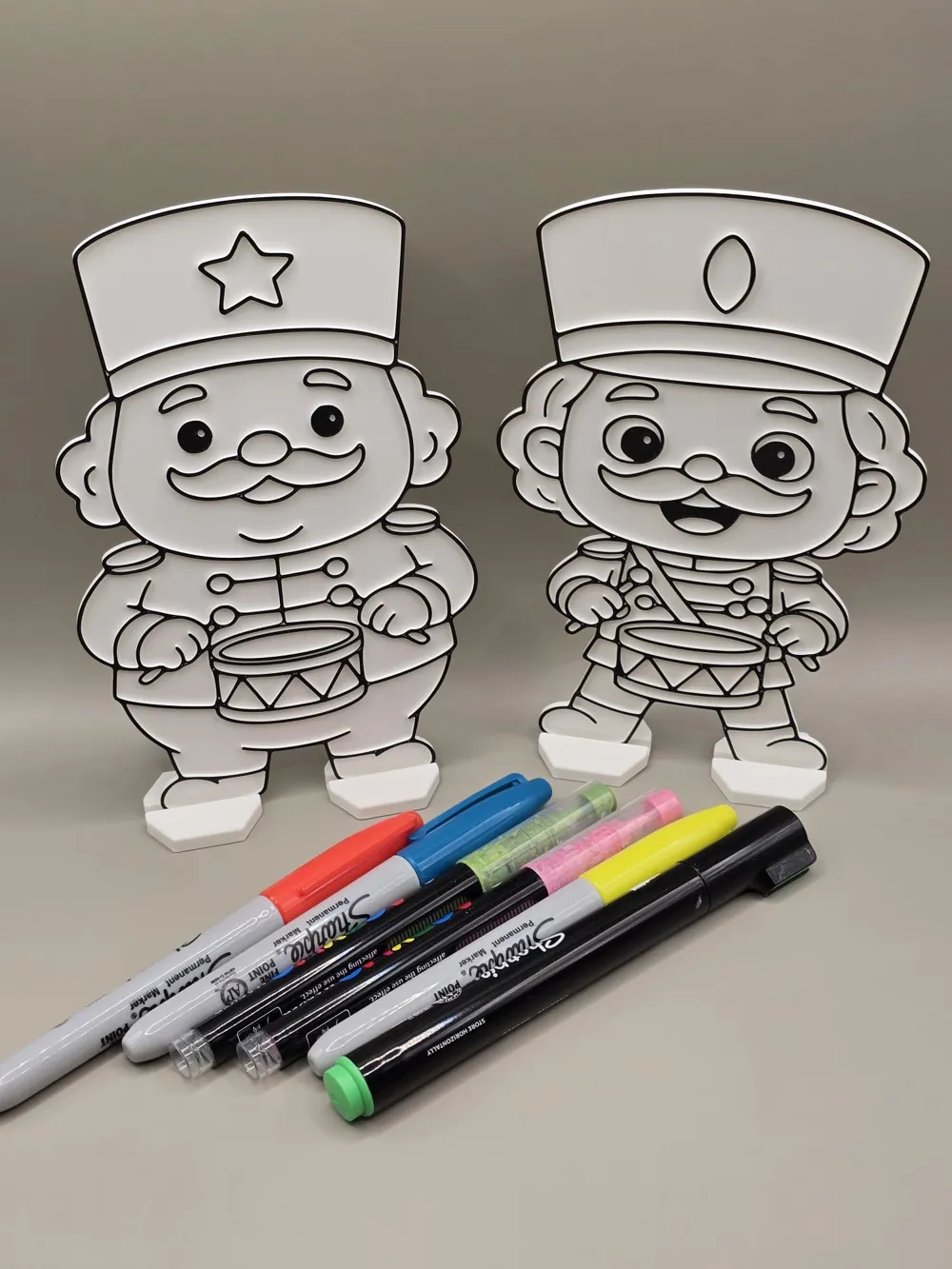 Nutcracker Christmas Festive Coloring Craft Pack 1 - Free 3D Print ...