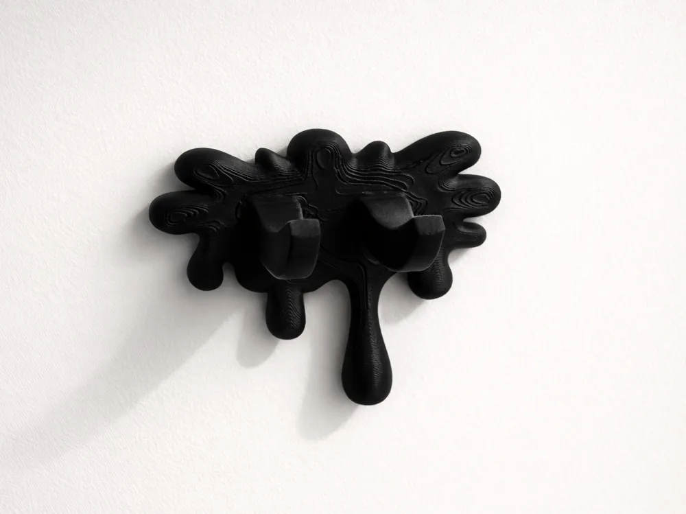 SplatDrip Headphone Hanger/ double wall hook - Free 3D Print Model ...