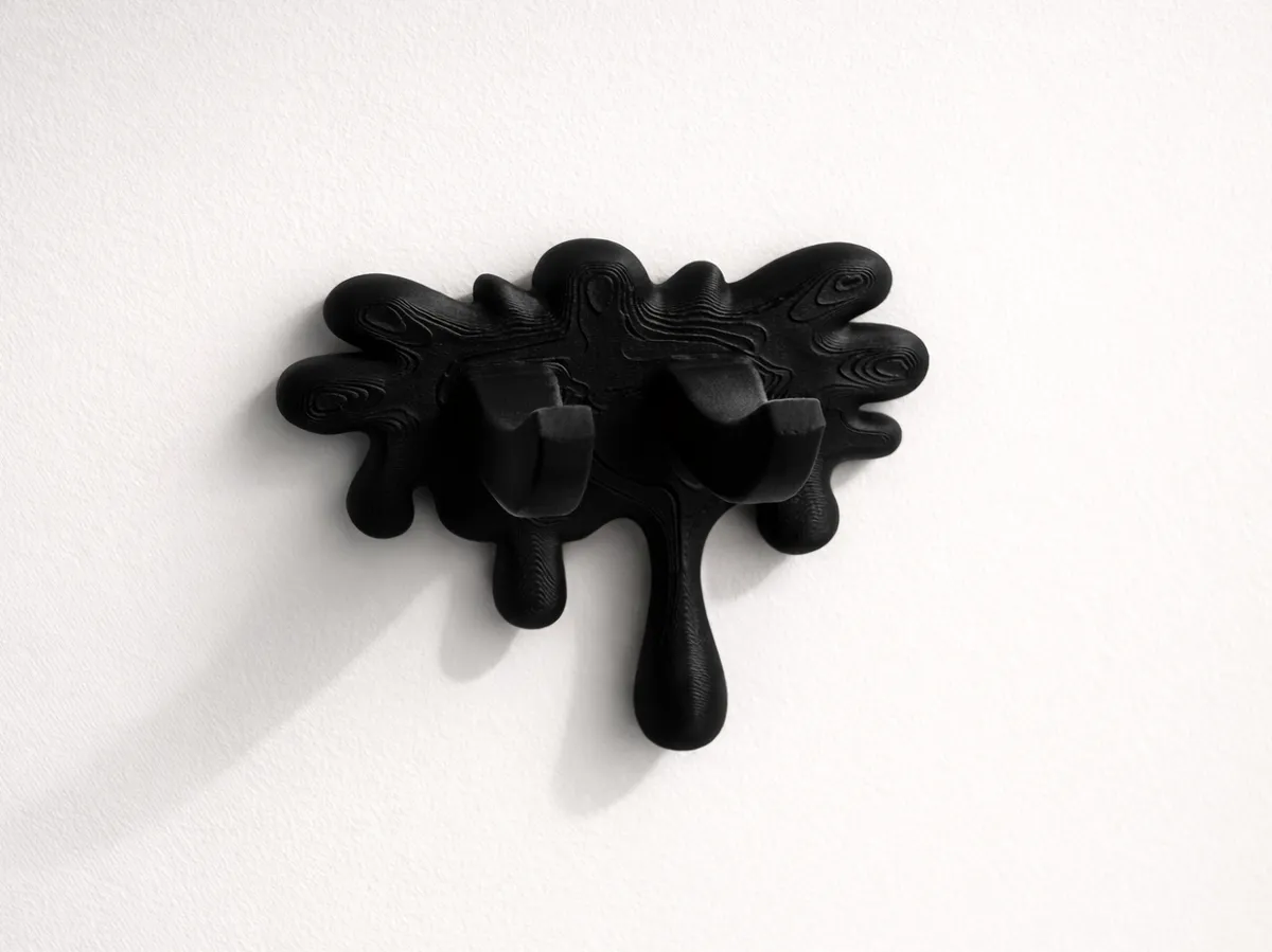SplatDrip Headphone Hanger/ double wall hook - Free 3D Print Model ...