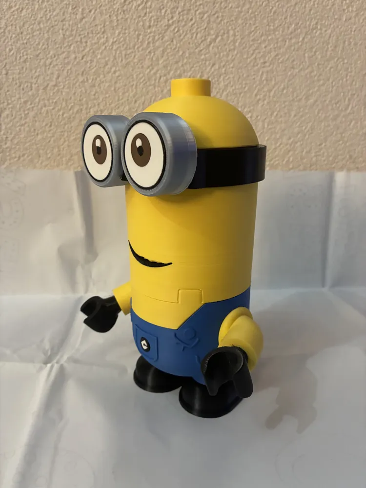 Kevin Minion brick style by XxGandhixX MakerWorld: Download Free 3D Models