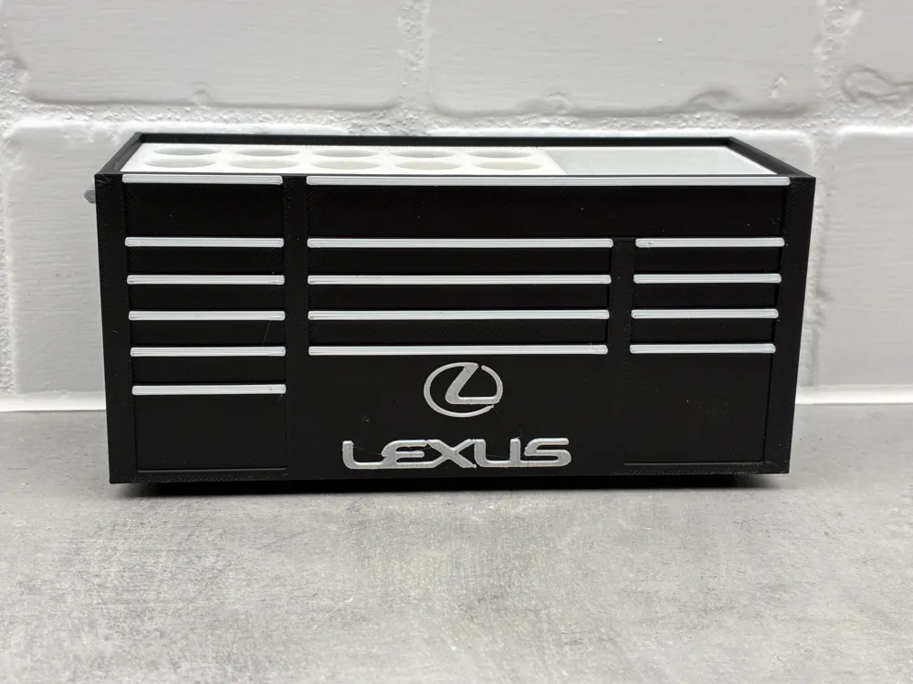 Lexus Inspired desk toolbox organizer pen holder by Mrtk1970 MakerWorld ...