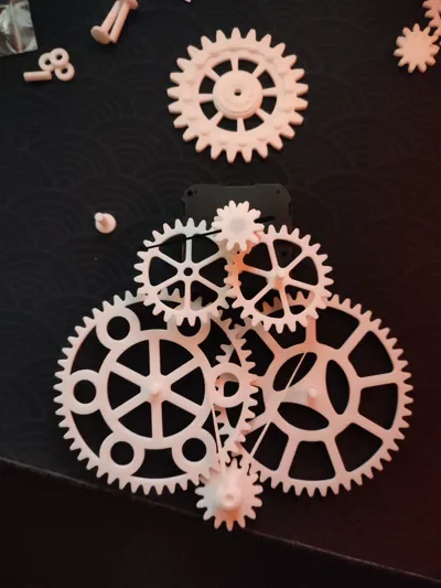 Gear Clock by Gangster_Alpaca - MakerWorld