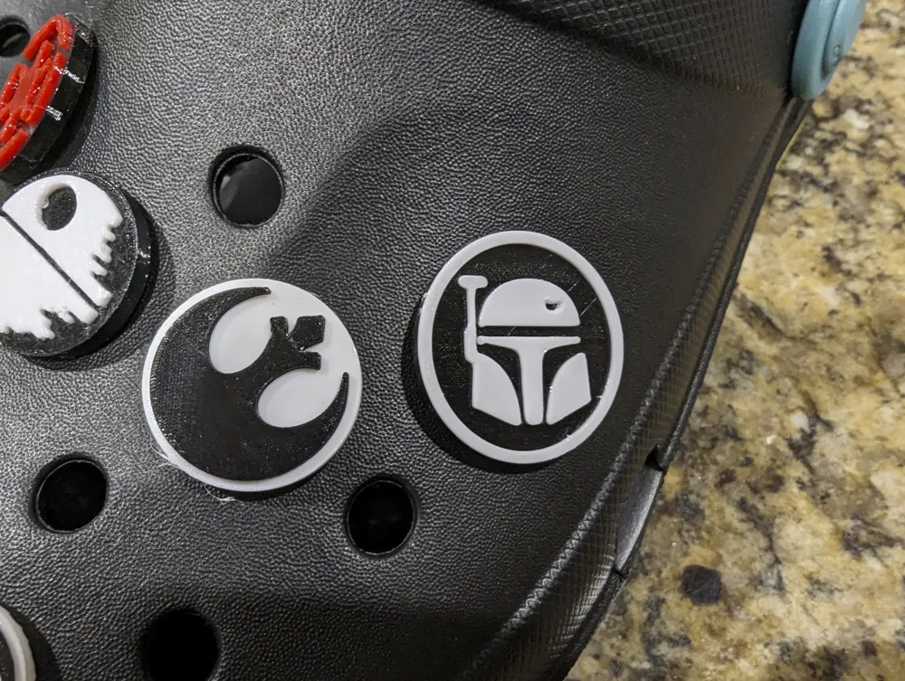 Star Wars Croc Charms - TPU 2 Color by MinerJ - MakerWorld