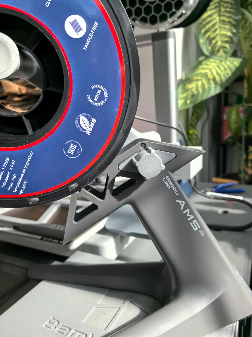 A1 AMS Lite stand for external spool - Free 3D Print Model - MakerWorld