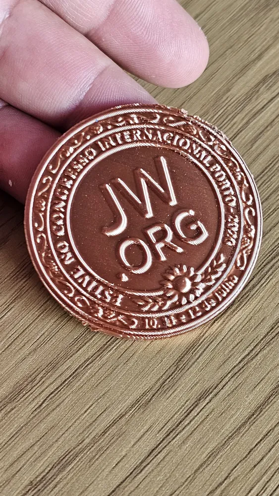JW International Congress Porto 2026 Coin - Free 3D Print Model ...