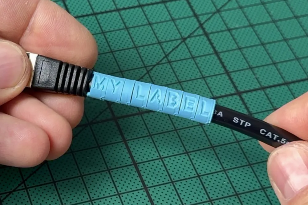 Cable Ring Label - Customizable Tag - Free 3D Print Model - MakerWorld