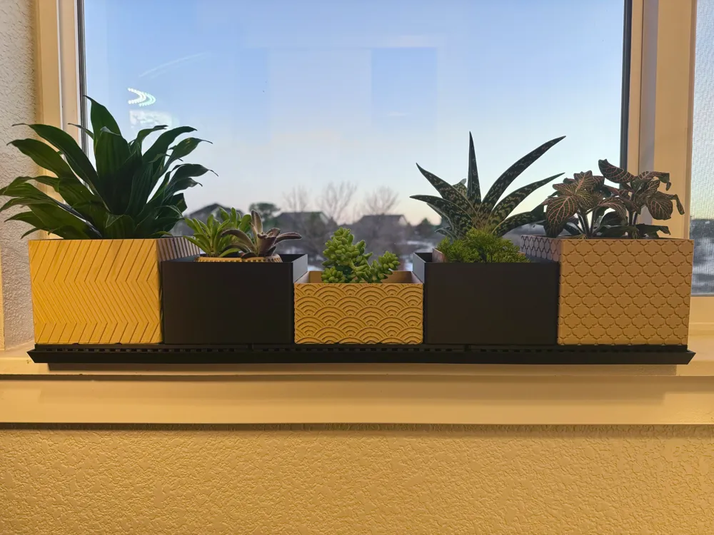 Gridfinity Window Sill Modular Planter by Hopper_Dropper MakerWorld ...