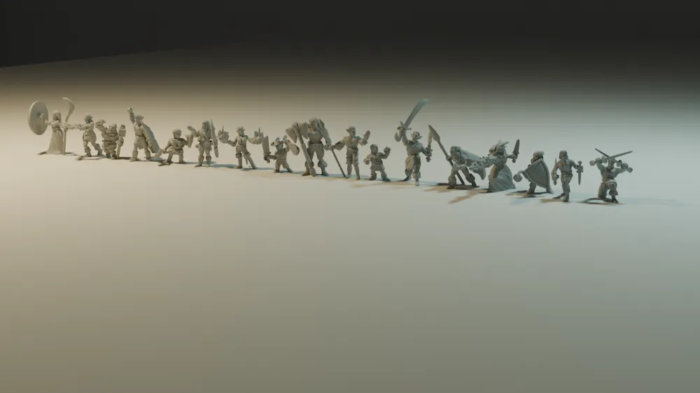 DnD Character Pack Volume 1 - Free 3D Print Model - MakerWorld