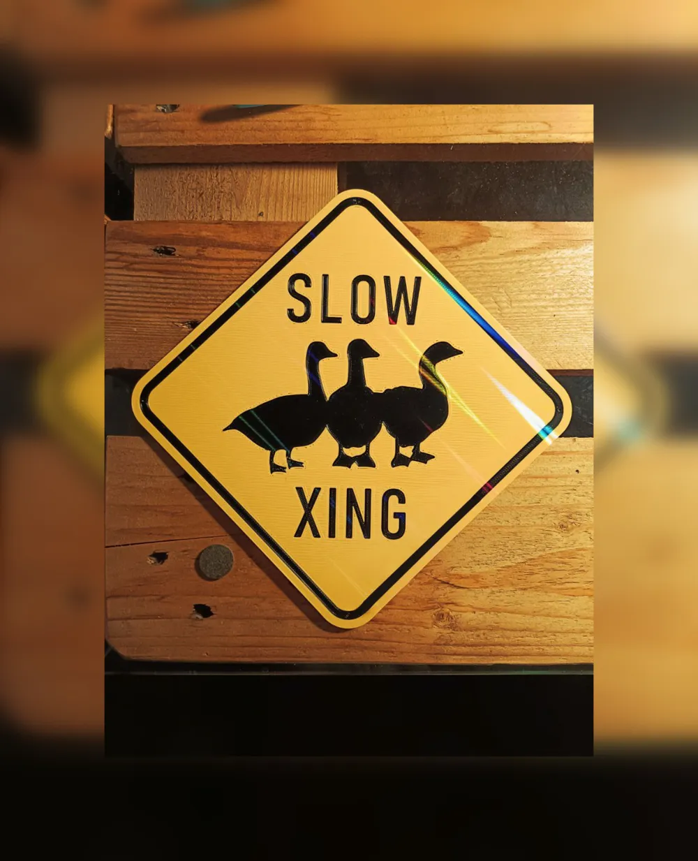 Slow Geese Crossing Sign by rky.91 - MakerWorld
