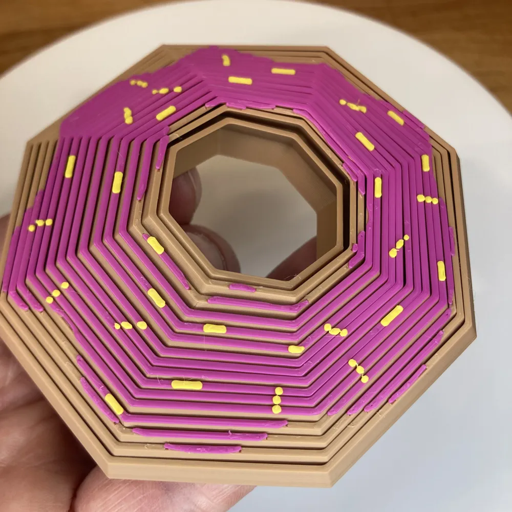 Donut Octagon Twist Fidget Toy (Doughnut) by SpacedOut MakerWorld ...