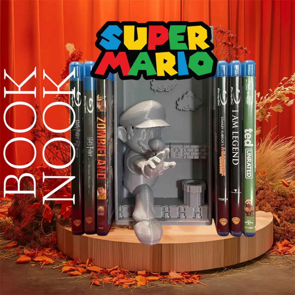 Mario Book Nook by Major League Mods MakerWorld: Download Free 3D Models