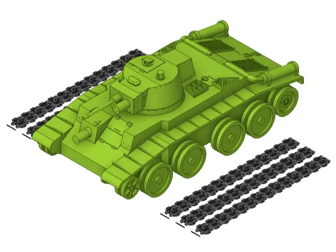 Scaled model of 10TP tank by Shawm - MakerWorld