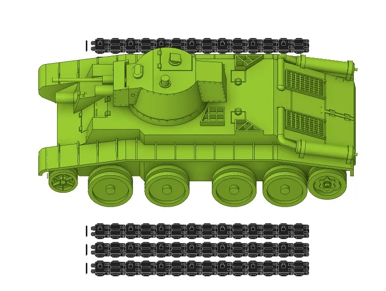 Scaled model of 10TP tank by Shawm - MakerWorld