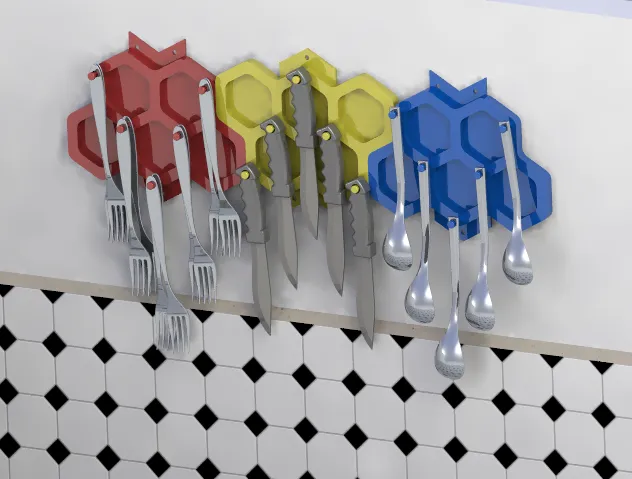 Modular Kitchenware Hanger by V1s10nary - MakerWorld