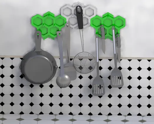 Modular Kitchenware Hanger by V1s10nary - MakerWorld