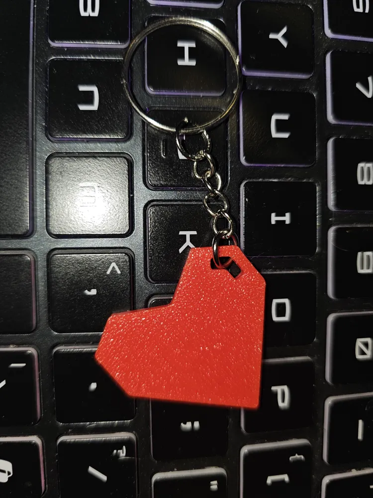 Flat angled heart - Free 3D Print Model - MakerWorld
