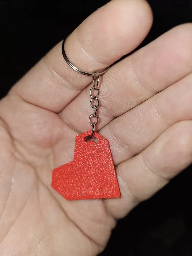 Flat angled heart - Free 3D Print Model - MakerWorld