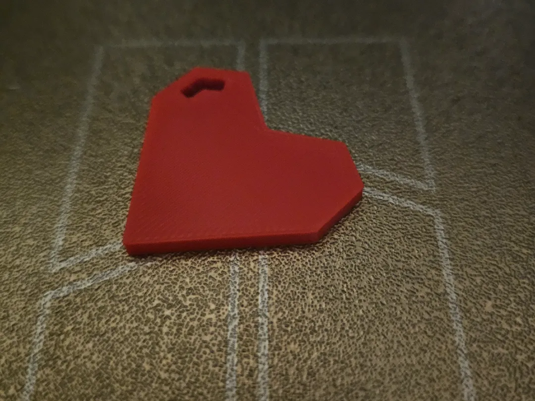 Flat angled heart - Free 3D Print Model - MakerWorld