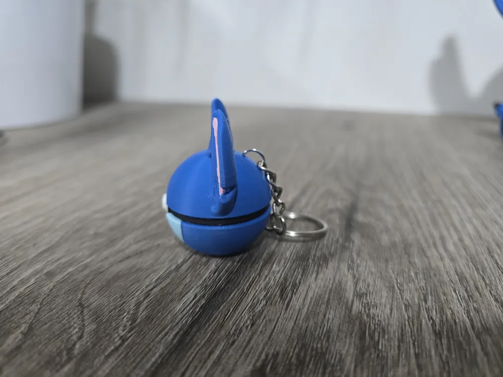 Mini Stitch Pokeball - Keychain multiparts - Free 3D Print Model ...