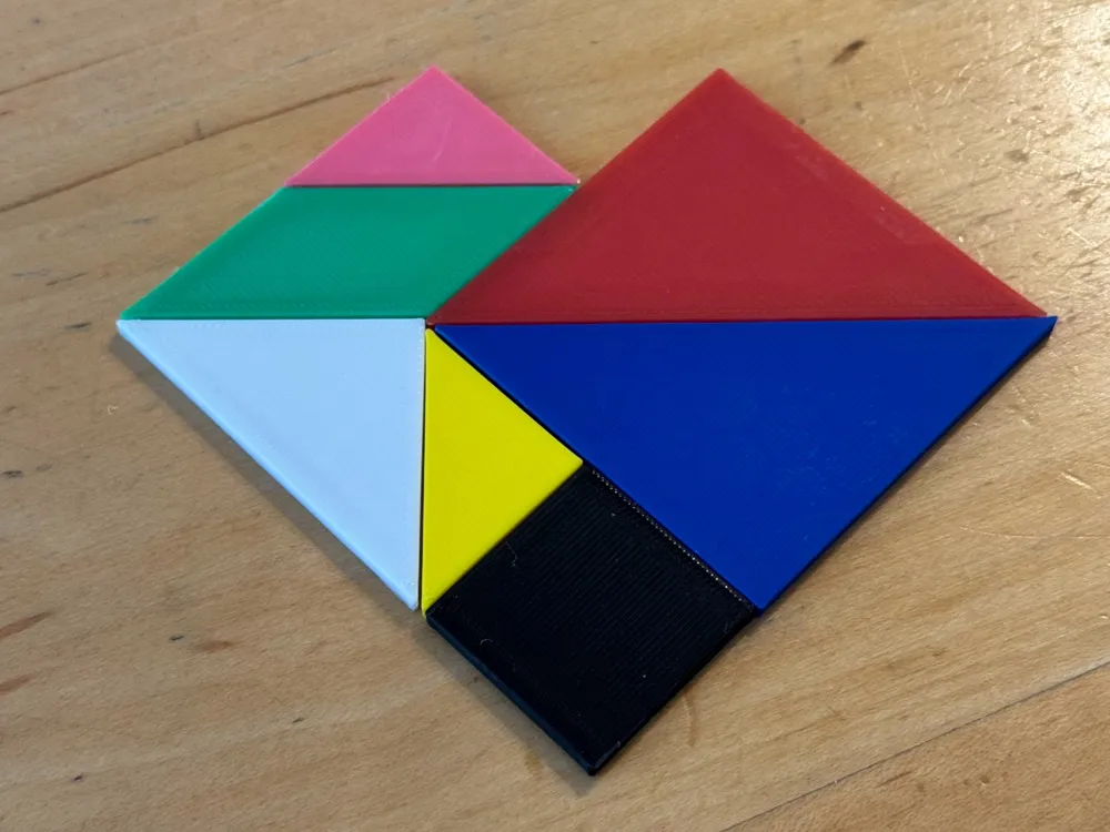 Tangram Puzzle by Don Manfredo MakerWorld: Download Free 3D Models