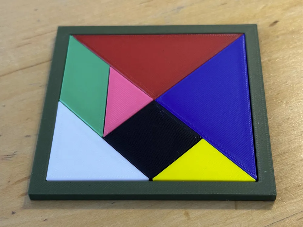 Tangram Puzzle by Don Manfredo MakerWorld: Download Free 3D Models