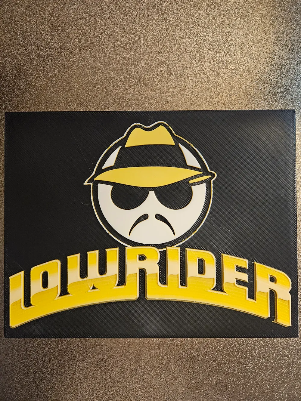Lowrider Logo Plaque Sign HueForge by NoProblem - MakerWorld