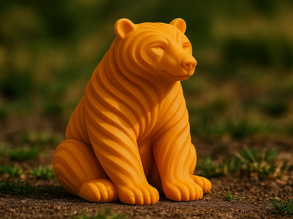 Oso Grizzly — Elegante Arte Moderno Decorativo por ASTAR MakerWorld ...