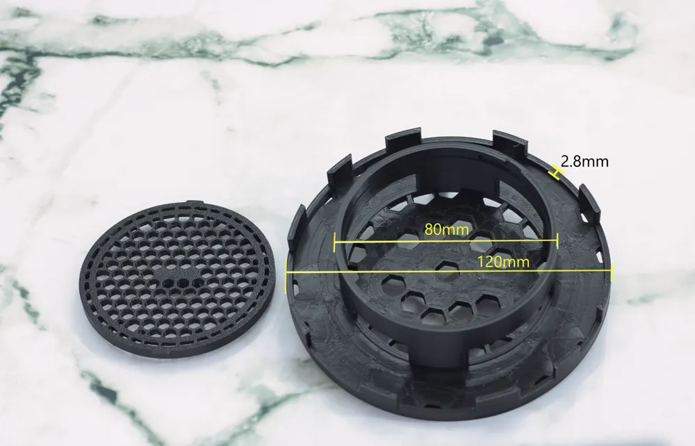 Bathroom shower drain cover with hair catcher - Free 3D Print Model ...