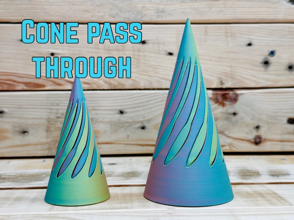 Cone pass through by ENIQUE3D MakerWorld: Download Free 3D Models