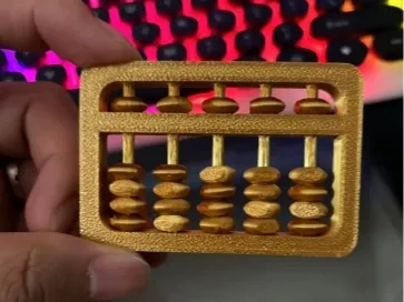Mini Abacus (One-Piece Printing with Movable Beads) by 李 - MakerWorld