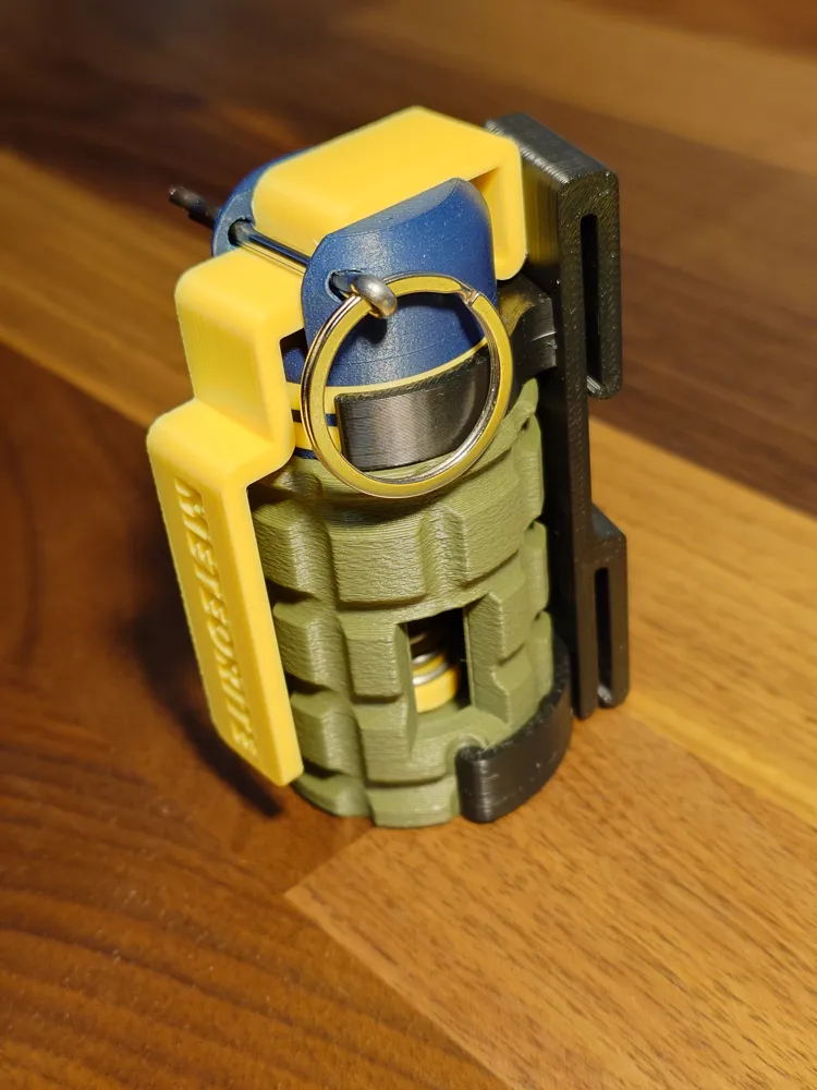 Meteorite (Meteor-Lite) Grenade MOLLE clip - Free 3D Print Model ...