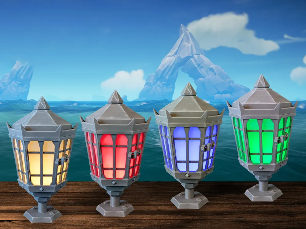 Von Sea of Thieves inspirierte Lampe von Syvel Engineering MakerWorld ...