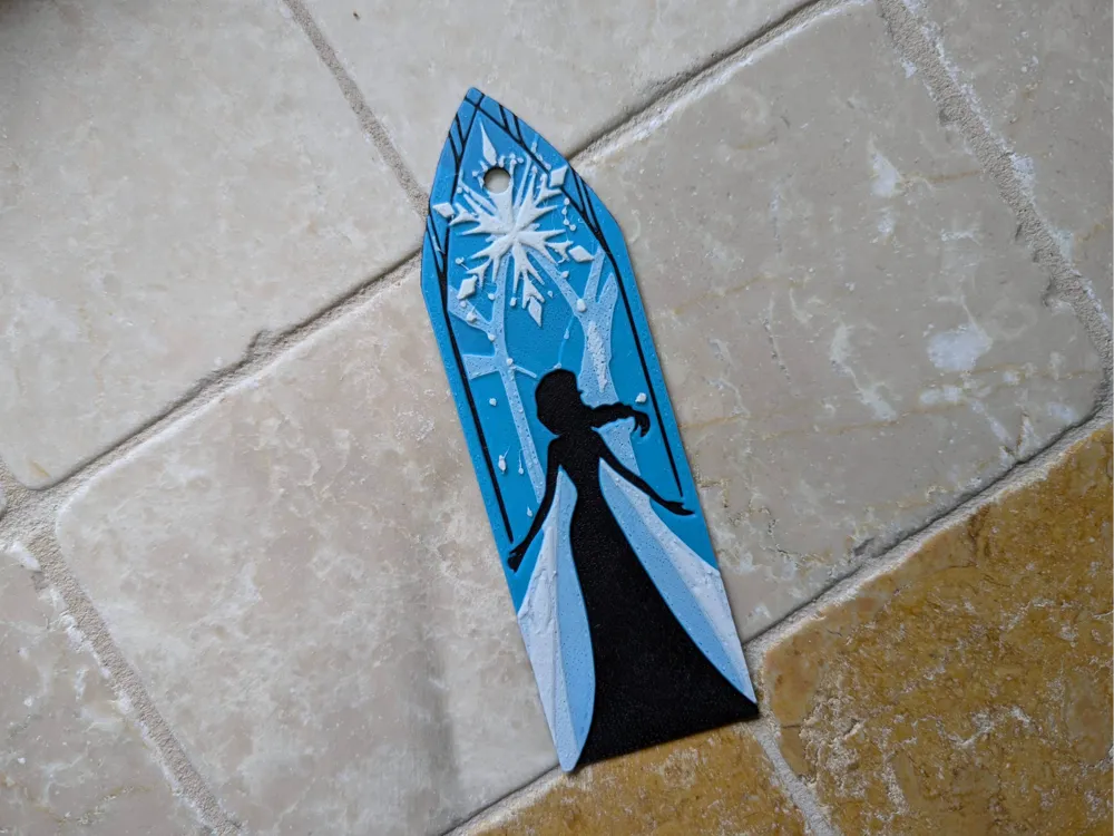 Elsa - Frozen Bookmark Hueforge by suaimondi - MakerWorld