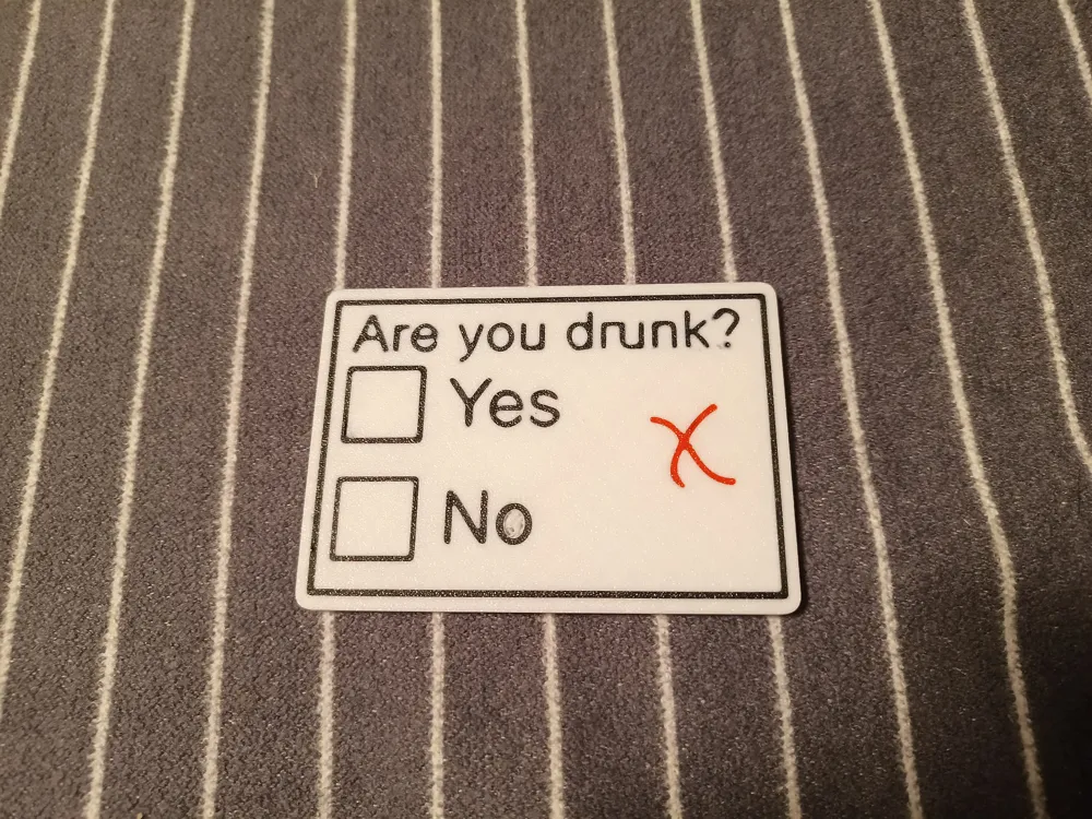 Refrigerator magnet Are you drunk? by V-Tom - MakerWorld