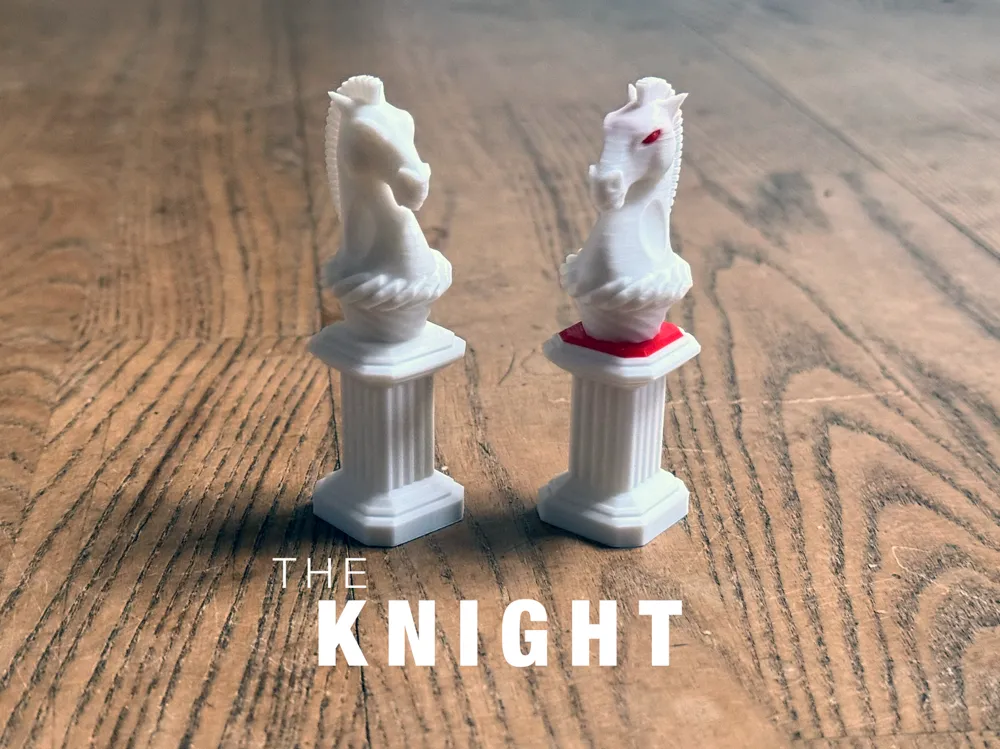 JD CHESS: PAWN + KNIGHT, elegant pillar design by jakobdam - MakerWorld