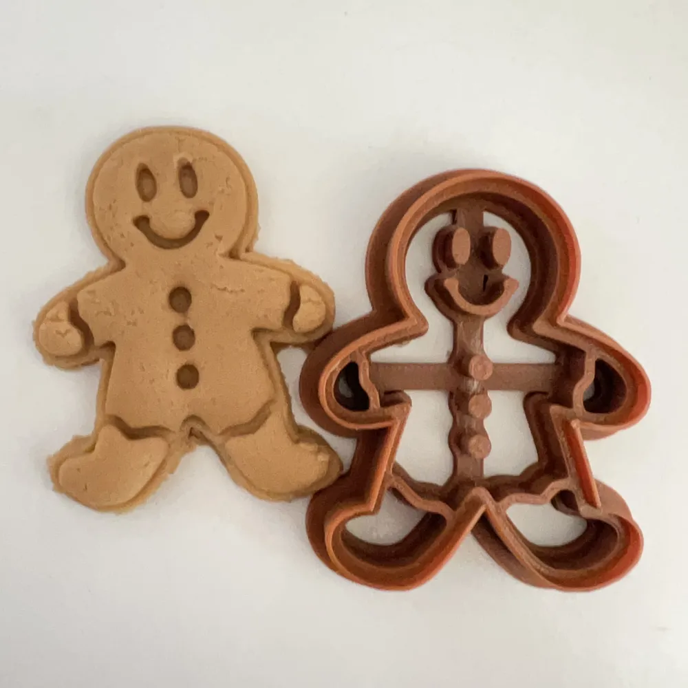 gingerbread man and girl cookie cutters - Free 3D Print Model - MakerWorld