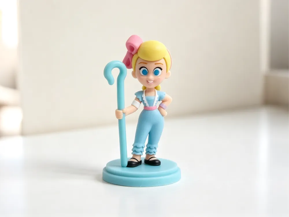 Shepherdess cartoon figurine display piece kids pretend play coloring ...