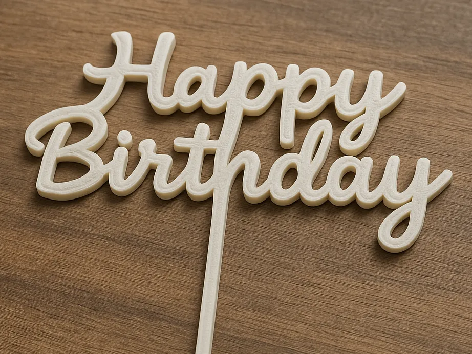 Cake topper by Chris 3d World MakerWorld: Download Free 3D Models