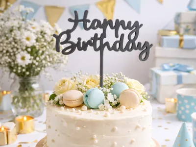 Cake topper - Free 3D Print Model - MakerWorld